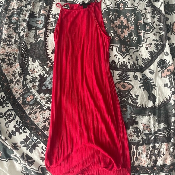Forever 21 | Dresses | Red Tight Fitting Halter Dress | Poshmark